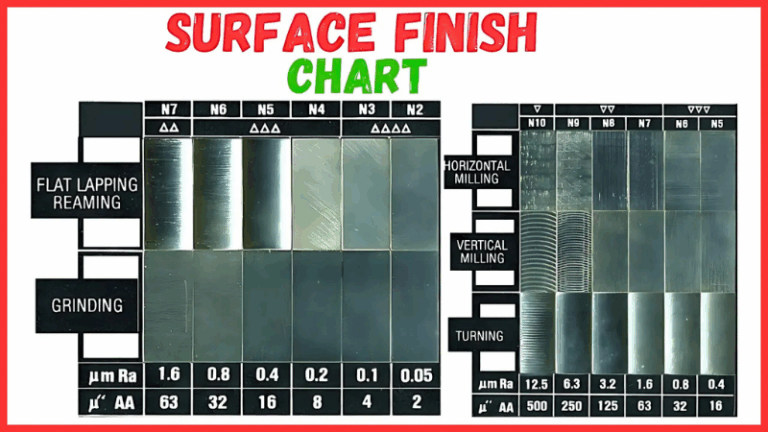 Essential Surface Finish Chart: Understanding Symbols and Measurements - Honjenny