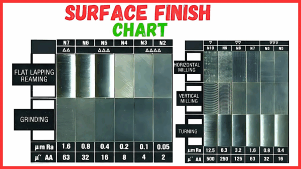 Essential Surface Finish Chart: Understanding Symbols and Measurements ...